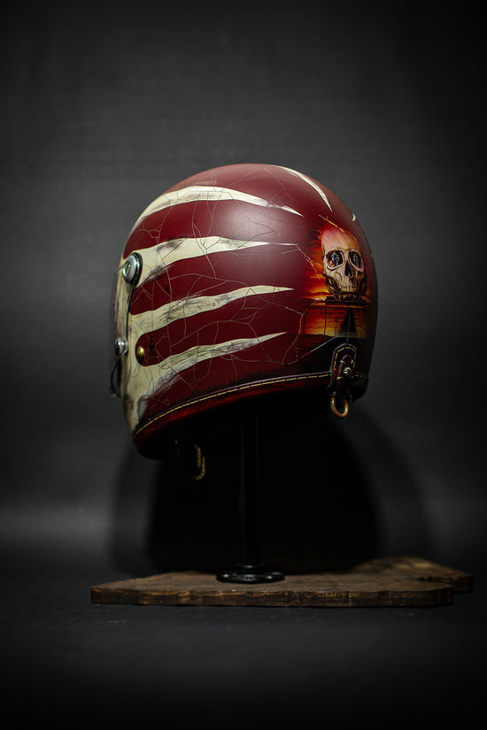 Custom helmet ROAD OF BONES Glowing Night – MF Customs